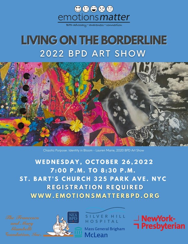 Art Show to Highlight the Lived Experience of Borderline Personality ...