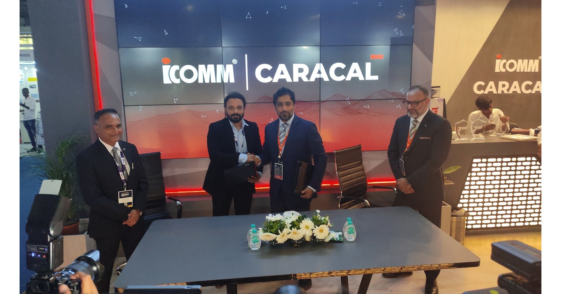 ICOMM Signs 'Make in India' Partnership with CARACAL at DEFEXPO 2022