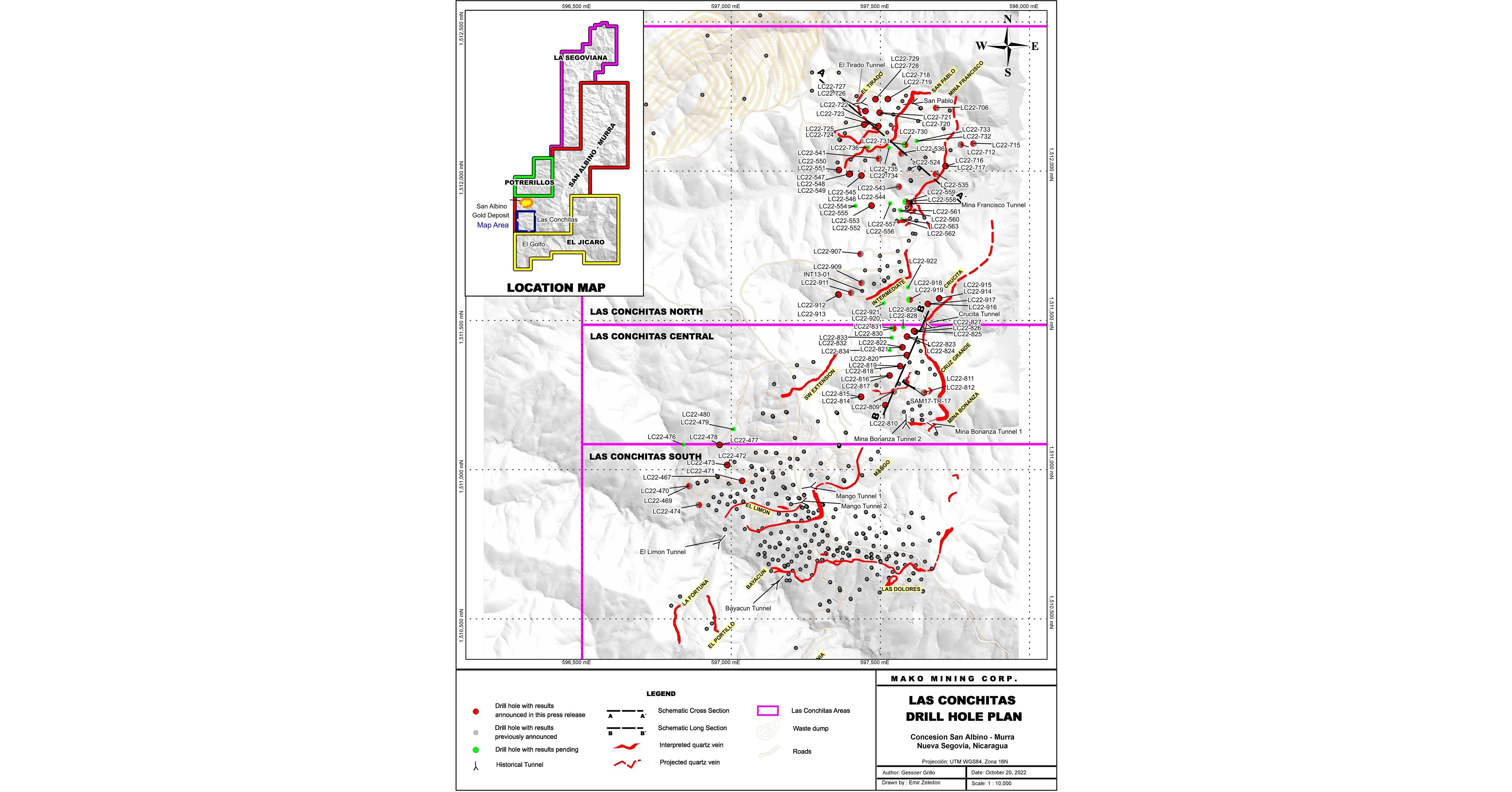Mako Mining Intersects 42.59 g/t Au over 2.1 m (Estimated True Width ...