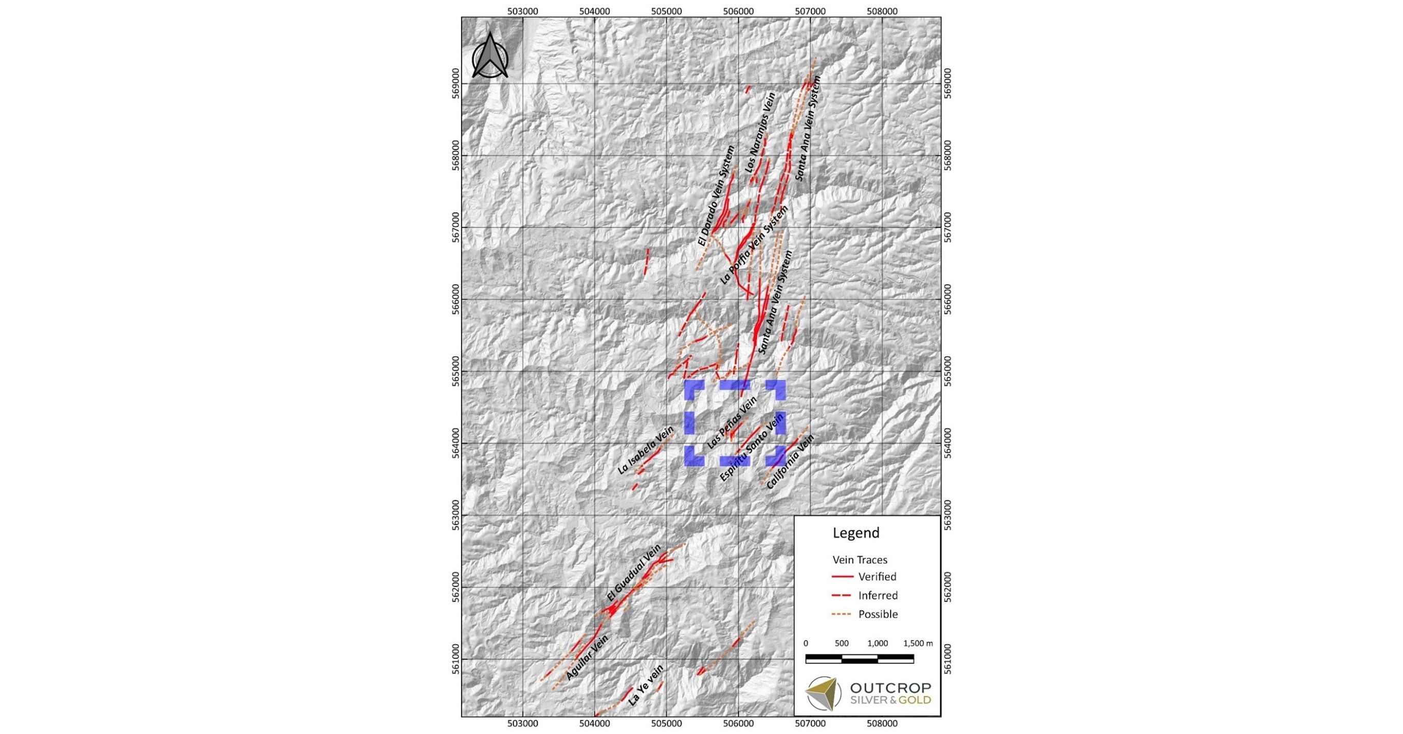OUTCROP SILVER INTERSECTS 2.4 METRES OF 2,032 GRAMS SILVER EQUIVALENT ...