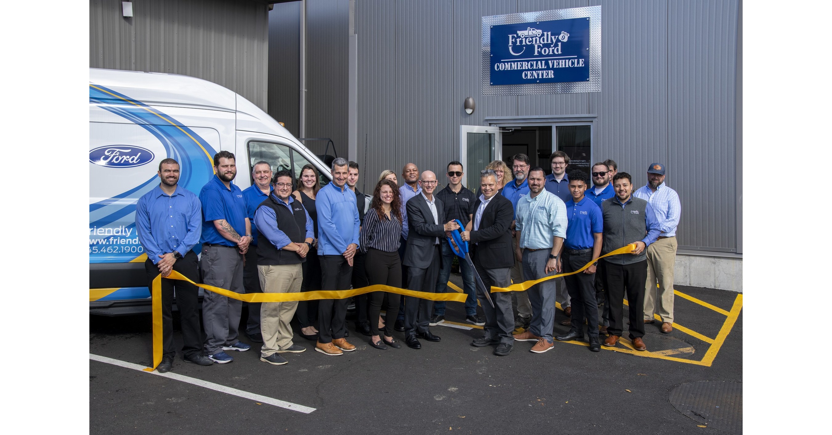 FRIENDLY FORD CELEBRATES ALL-NEW COMMERCIAL VEHICLE CENTER WITH RIBBON ...