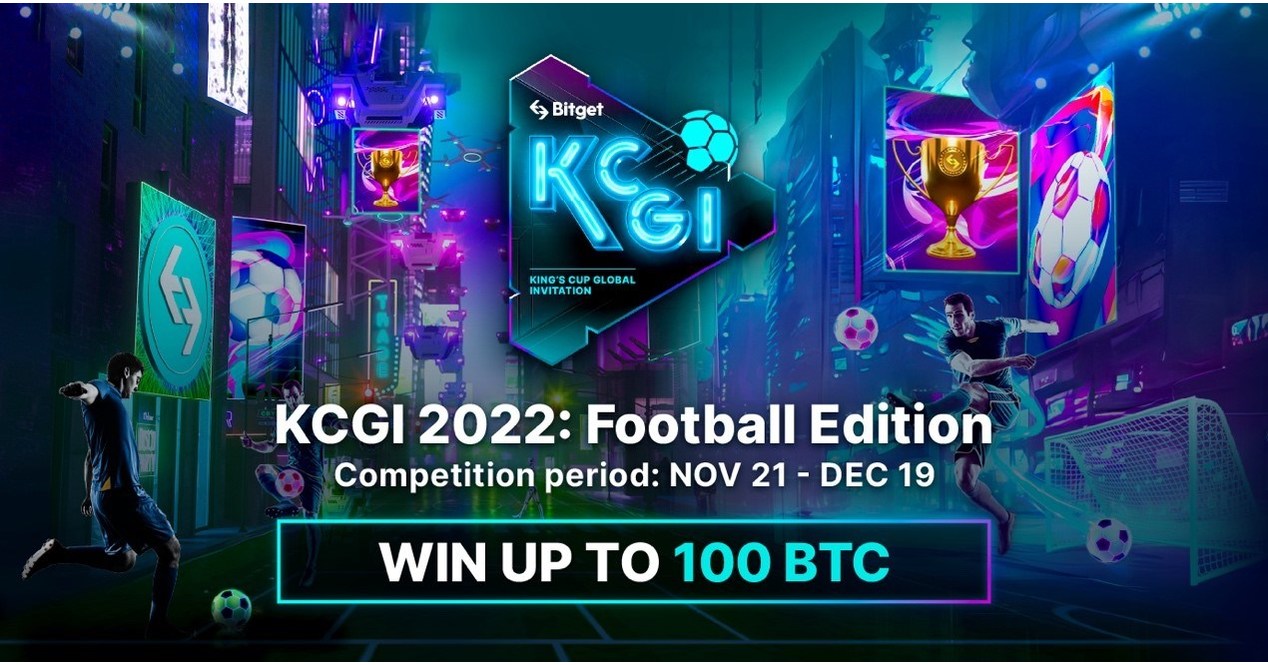 Bitget lance KCGI 2022 : Football Edition, avec une cagnotte de 100 BTC