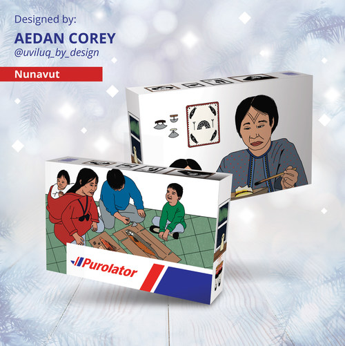 Nunavut artist featured on Purolator limited-edition holiday box