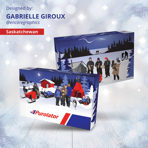 Saskatchewan artist featured on Purolator limited-edition holiday box