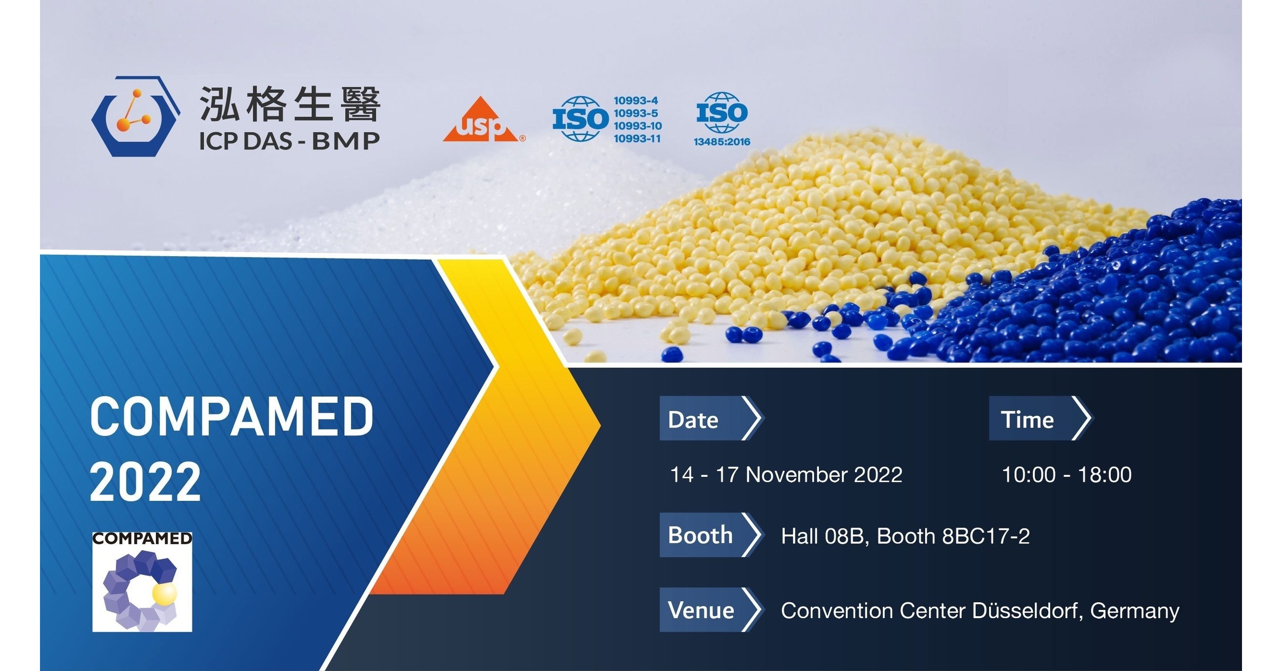 ICP DAS - BMP participará por primera vez en la COMPAMED 2022, Alemania