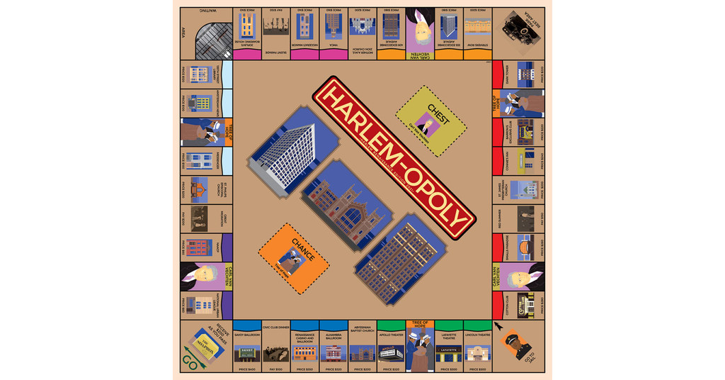 Welcome to Harlem's New Board Game Harlem-Opoly - Harlem Renaissance ...