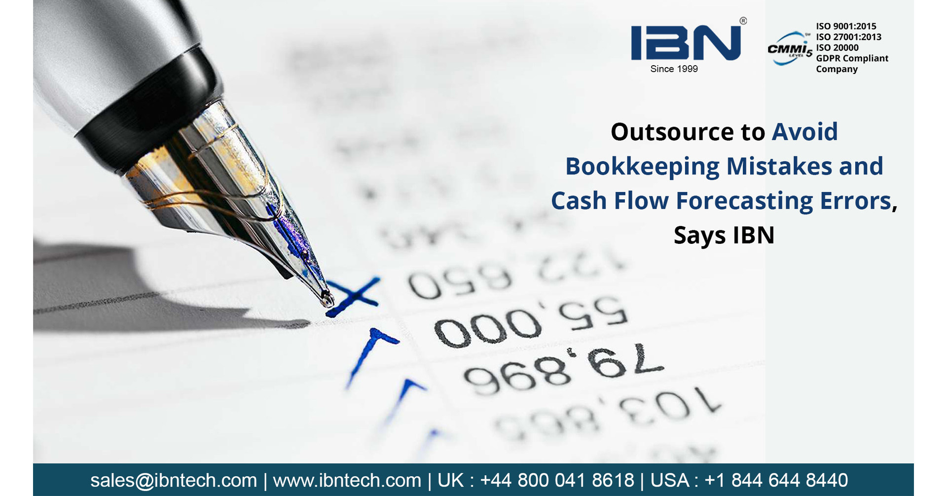 Outsource to Avoid Bookkeeping Mistakes and Cash Flow Forecasting Errors, Says IBN