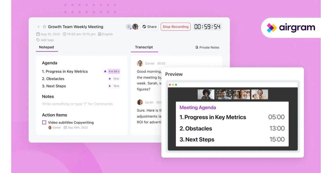 Airgram Raises $10 Million for AI Meeting Assistant in 2022