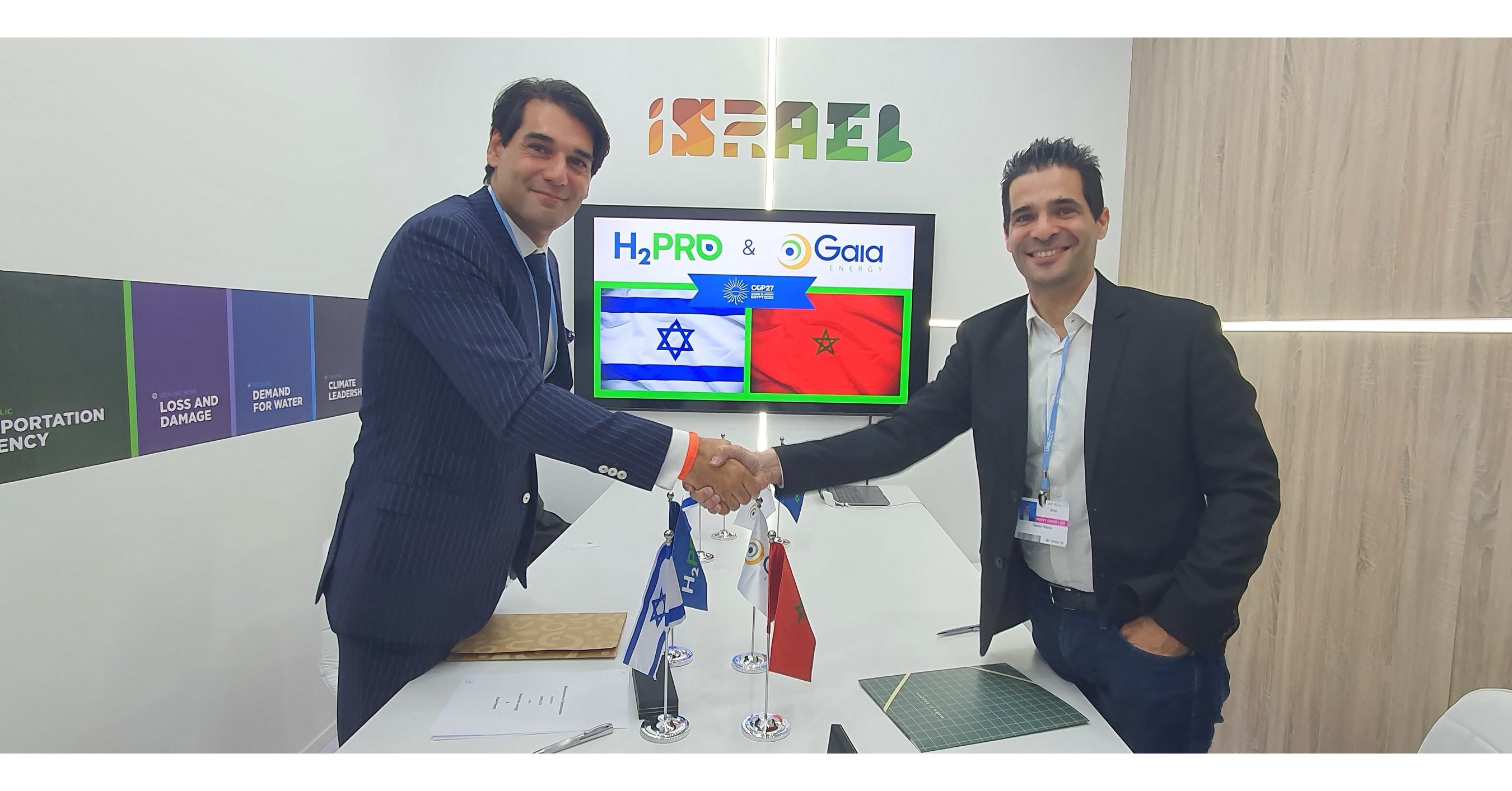 Israeli company H2Pro and Moroccan renewable energy developer Gaia ...