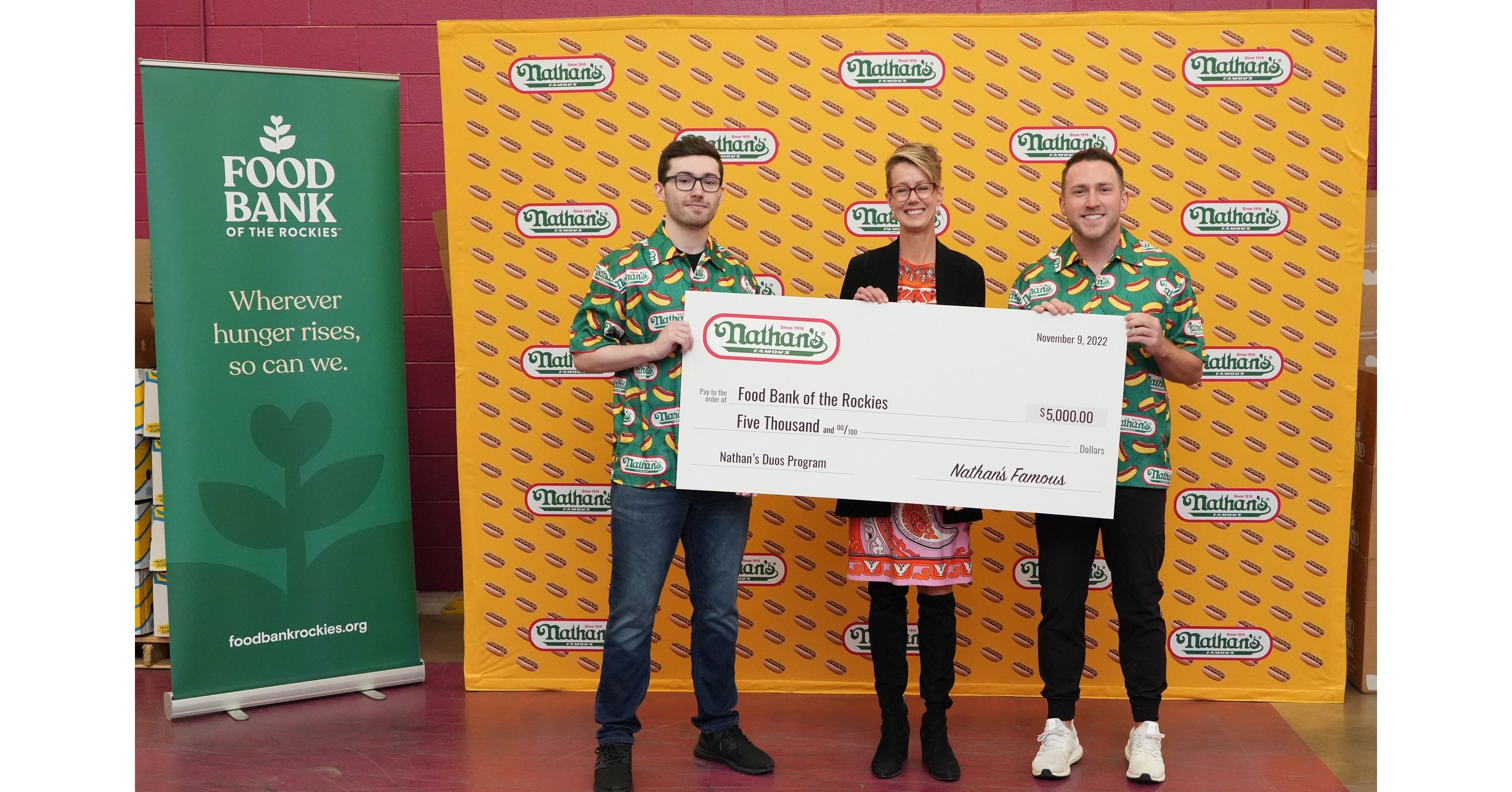 NATHAN'S FAMOUS PROVIDES $5,000 DONATION TO FOOD BANK OF THE ROCKIES ...