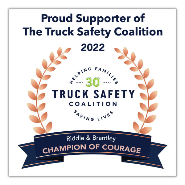 Truck Safety Coalition Names Riddle & Brantley "Champion of Courage"