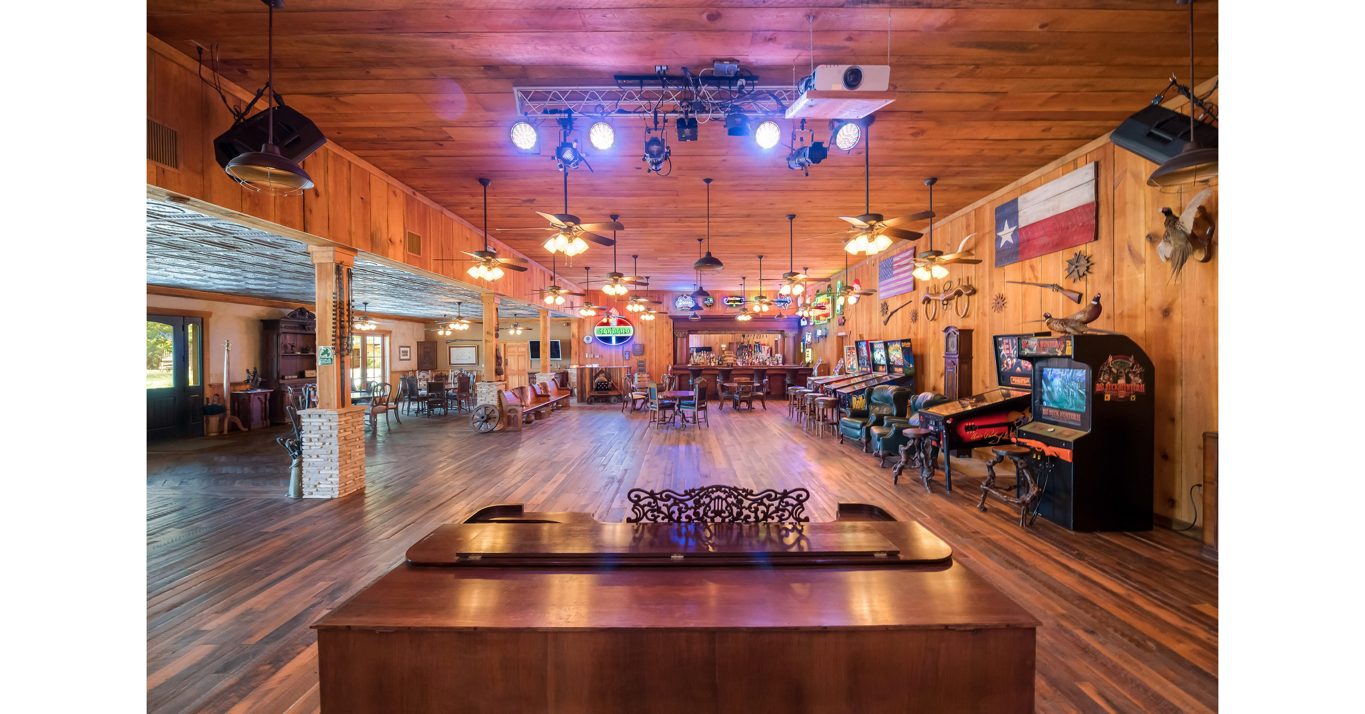 Texas Ranch Retreat with Custom "Party Barn" on 20 Riverfront Acres ...