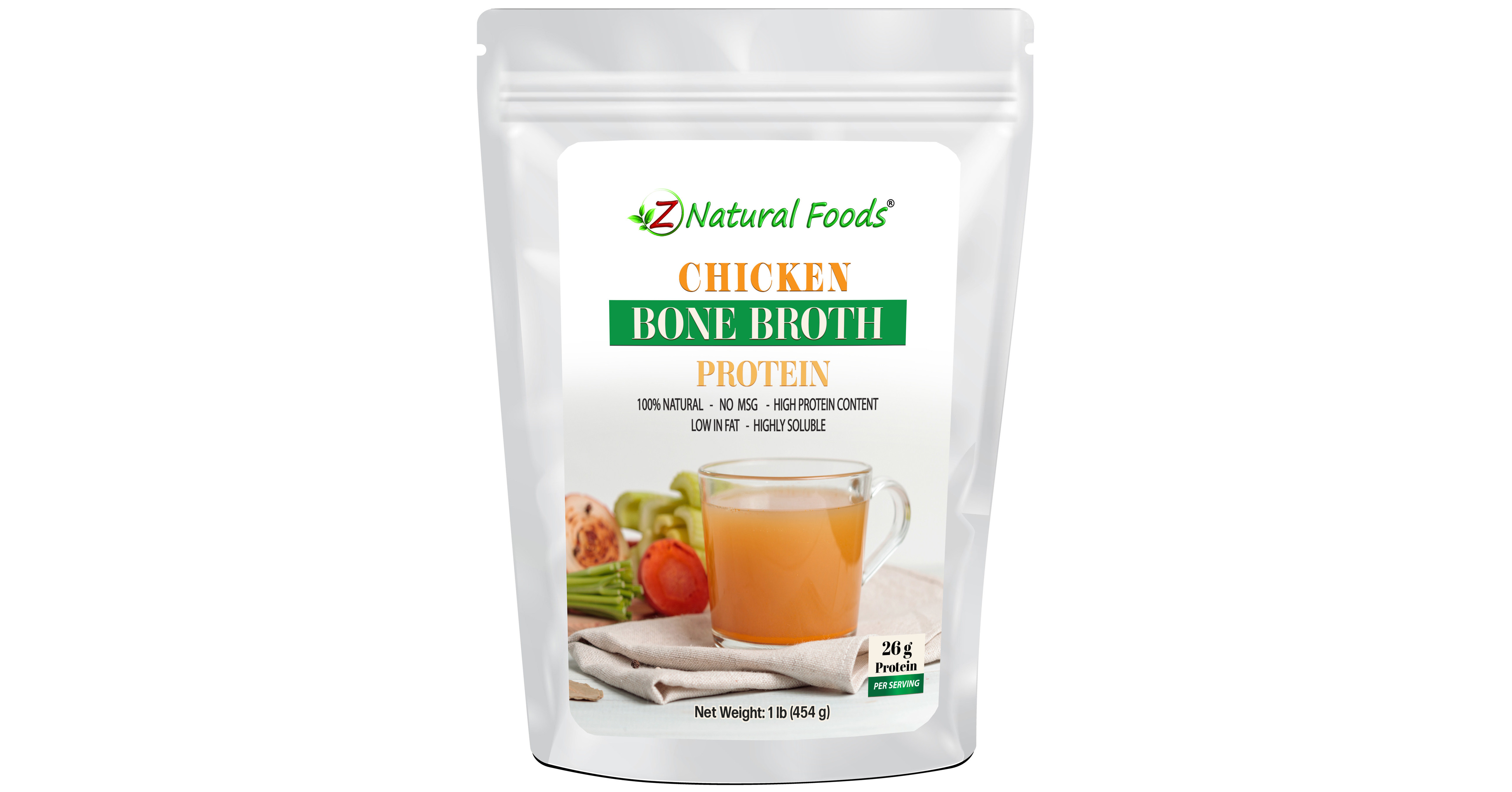Z Natural Foods® Announces New Chicken Bone Broth Protein
