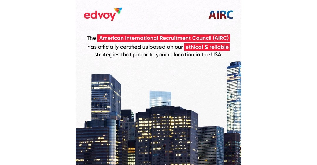 AIRC officially certifies Edvoy based on Edvoy's ethical and reliable ...