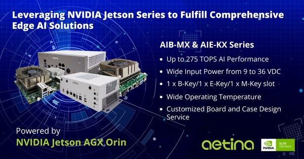 Aetina Launches New Systems and Platforms Powered by NVIDIA Jetson AGX Orin for Next-Generation ...