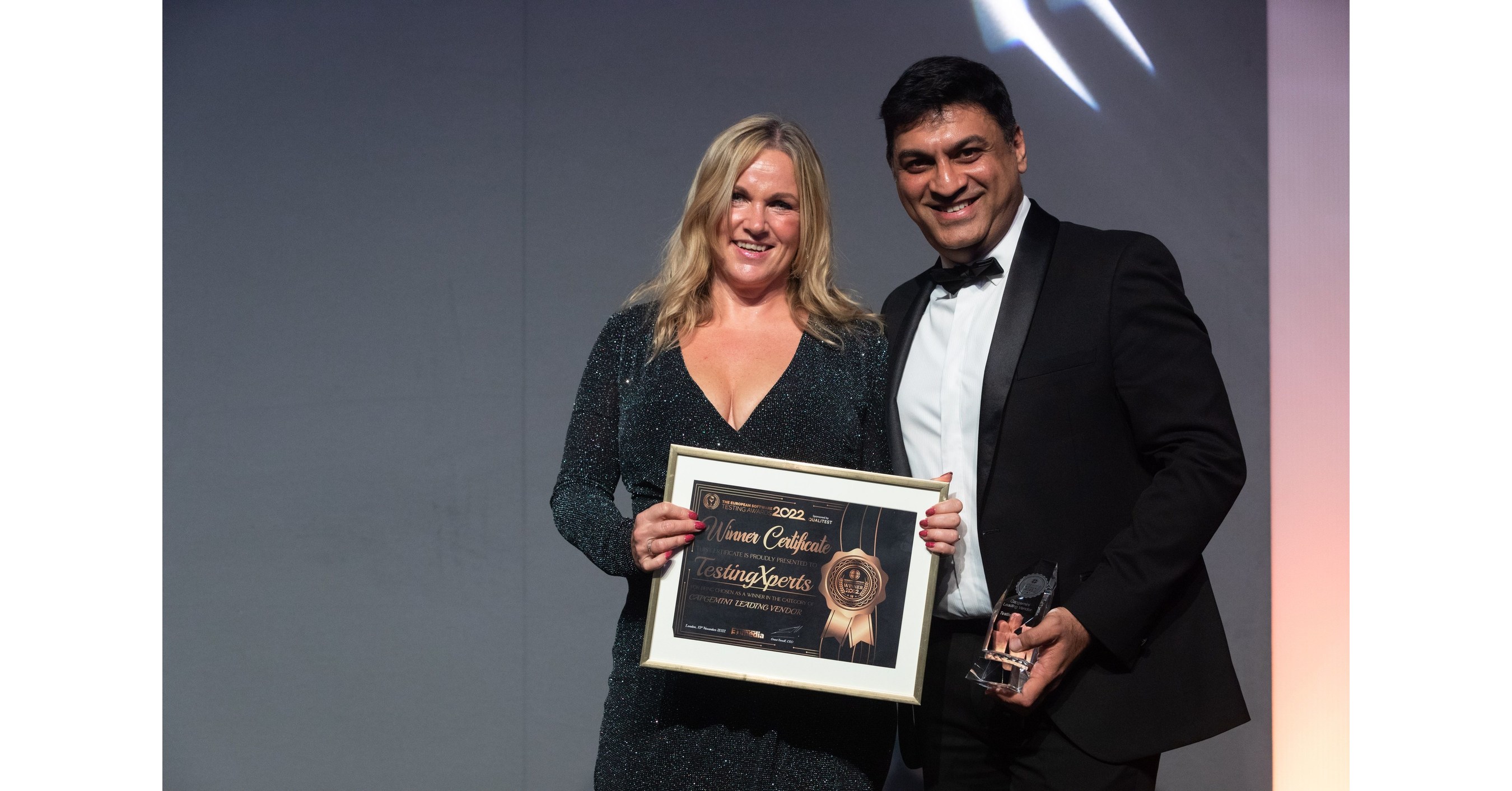 TestingXperts Wins the European Software Testing Award 2022