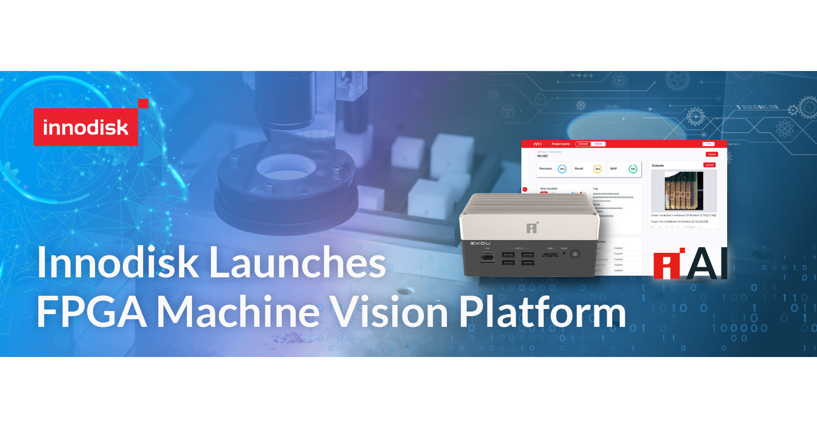 Innodisk Proves AI Prowess with Launch of FPGA Machine Vision Platform