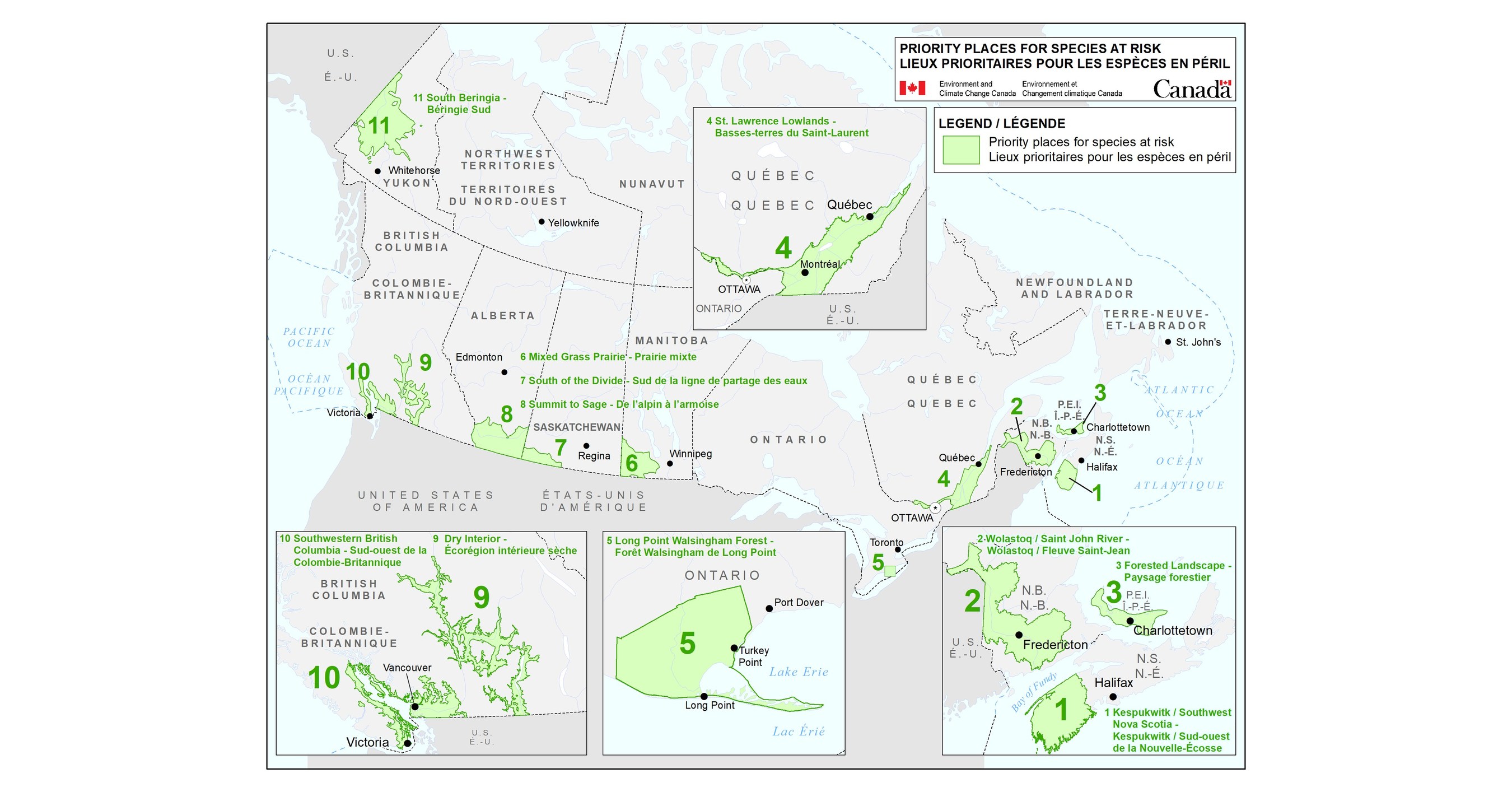 Canada funds 67 new projects to protect species at risk and their habitats