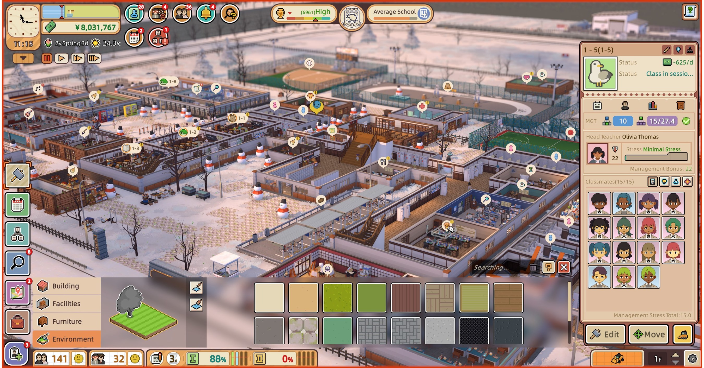Build a school and catch truant students in this new pixel School-sim