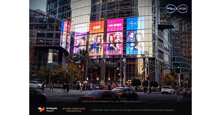 Epic Seven x aespa enlivens the center of New York, Times Square ...