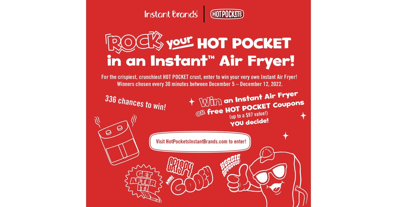 INSTANT BRANDS® AND HOT POCKETS® GIVE FANS 336 CHANCES TO WIN AN ...
