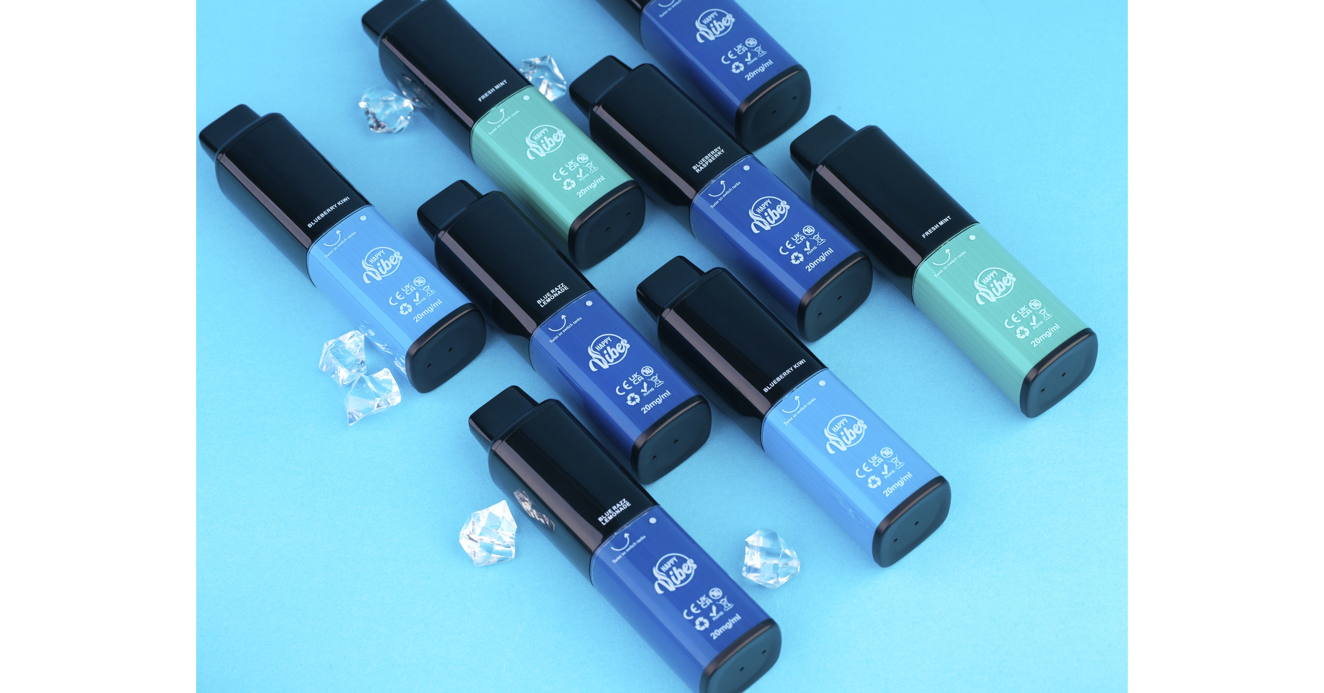 Happy Vibes lance une vapoteuse jetable unique à longue durée de vie