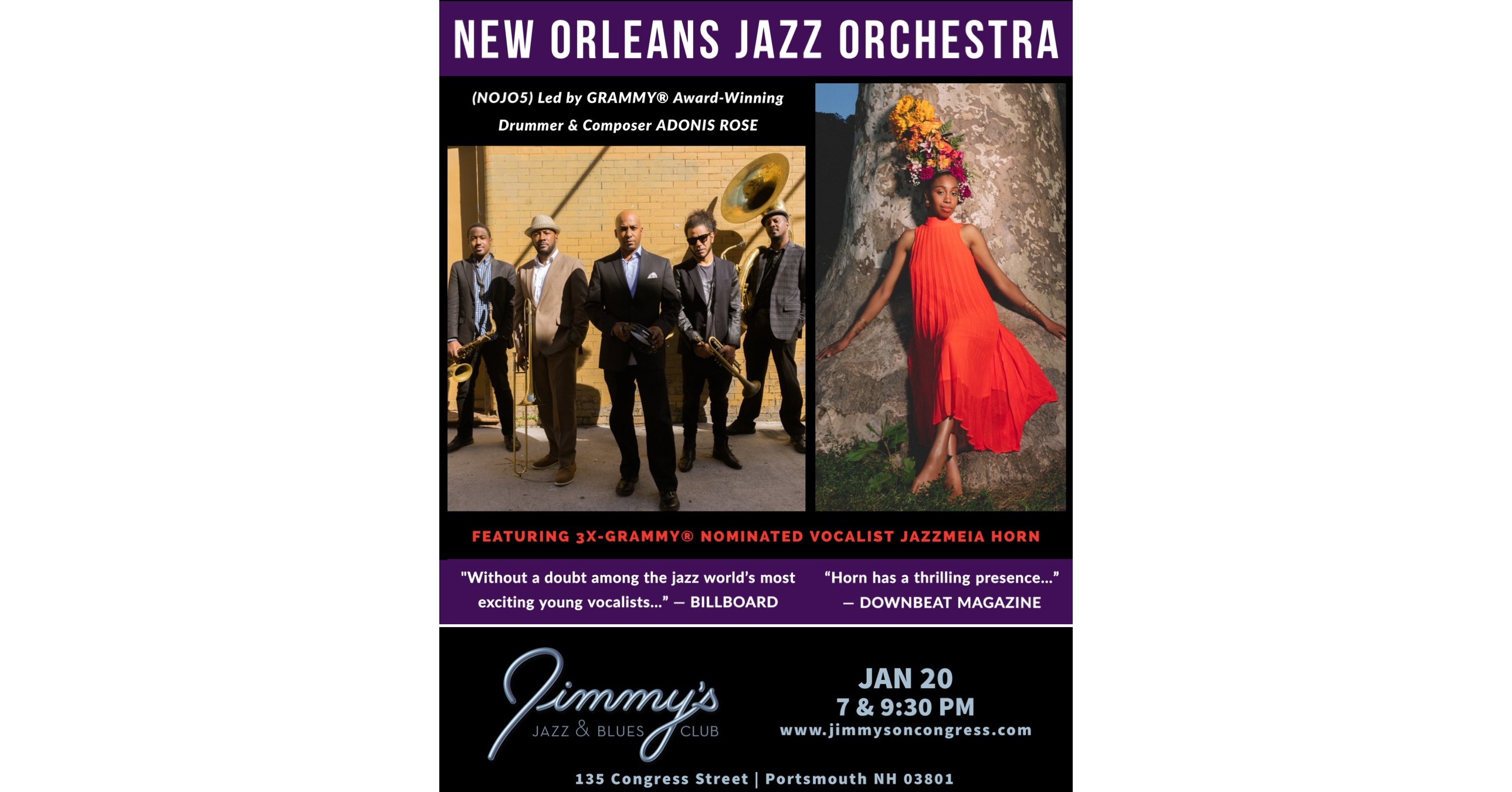 Jimmy's Jazz & Blues Club Features GRAMMY® Award-Winning NEW ORLEANS ...
