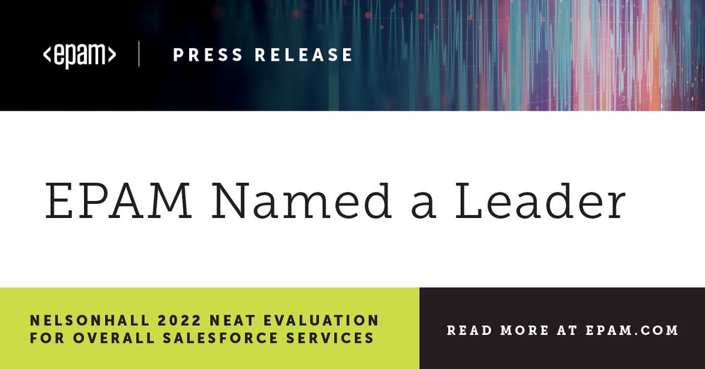 Epam Named A Leader In Nelsonhalls 2022 Neat Evaluation For Overall