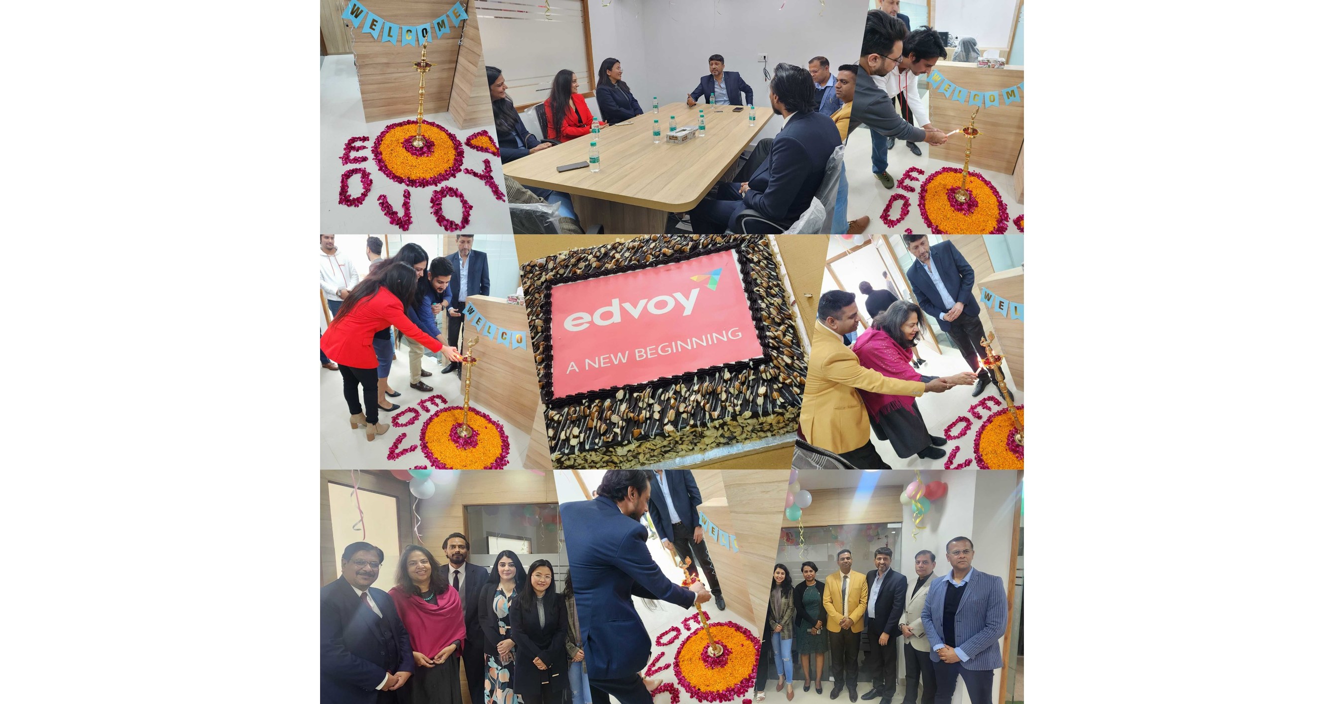 Edvoy VP Sales (South Asia), Firoz Sait, inaugurates Edvoy's new office ...