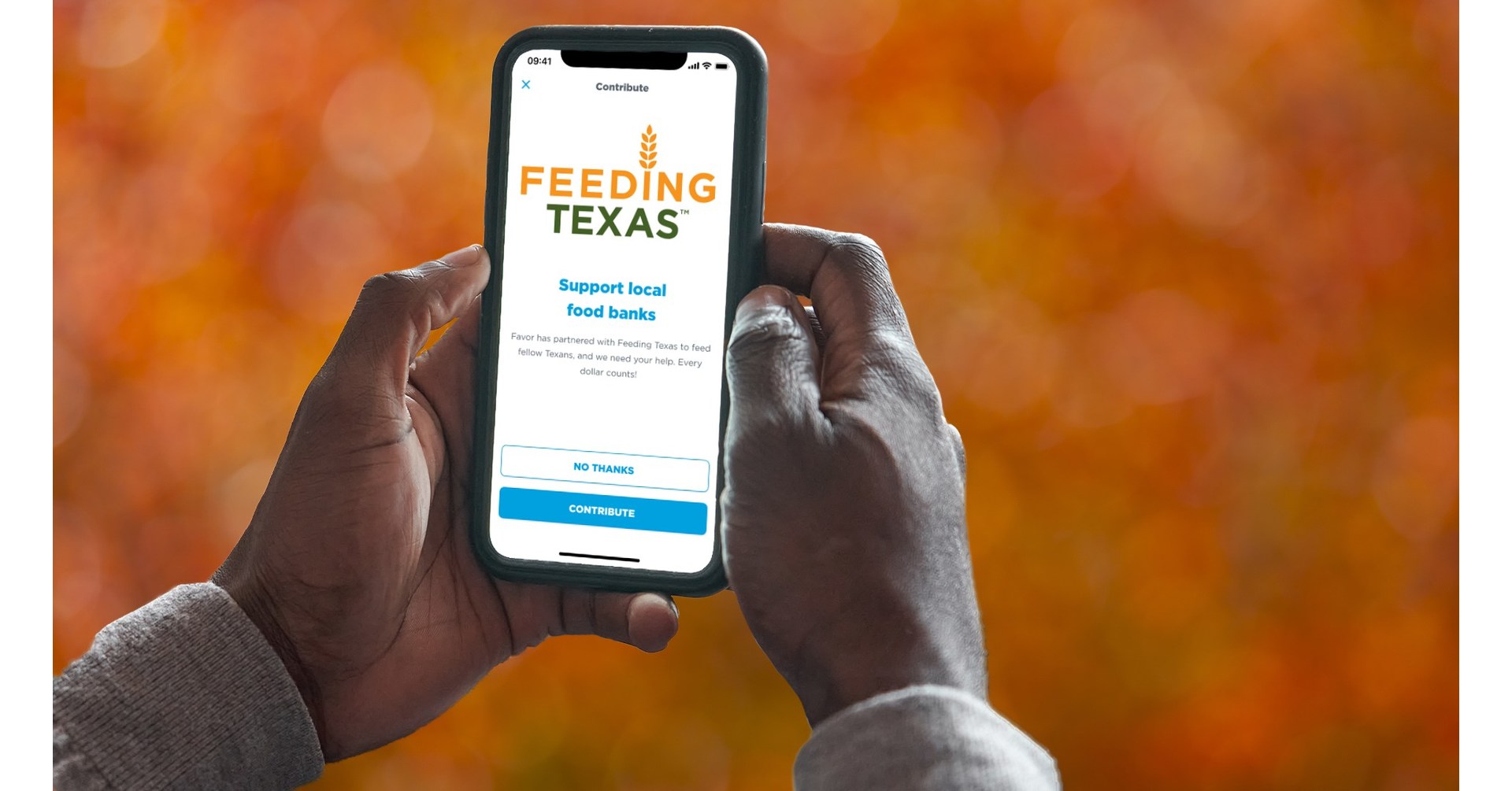 FAVOR DELIVERY AND FEEDING TEXAS LAUNCH HOLIDAY HUNGER RELIEF CAMPAIGN
