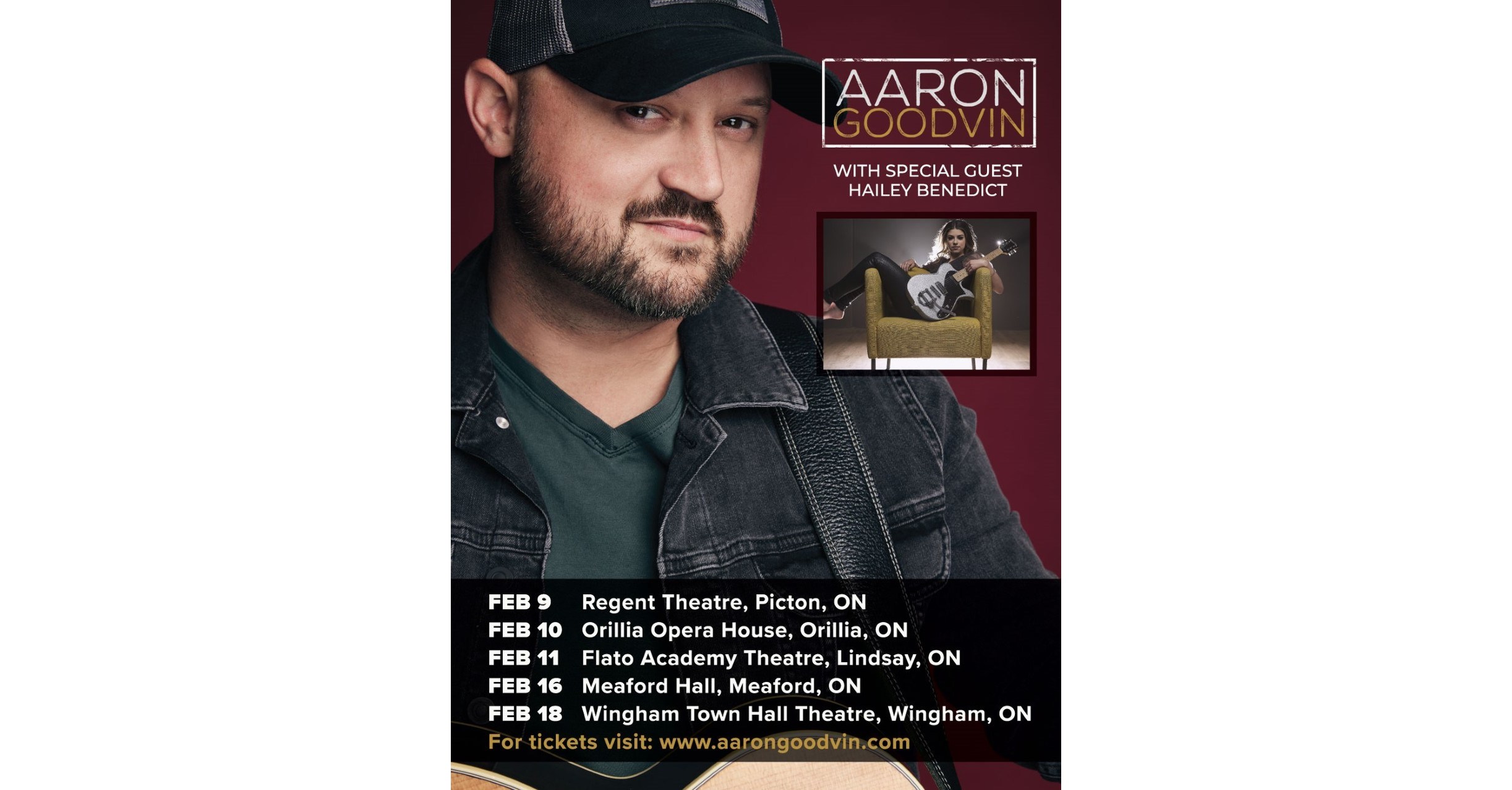 Country Music Artist Aaron Goodvin announces Ontario Tour with special ...