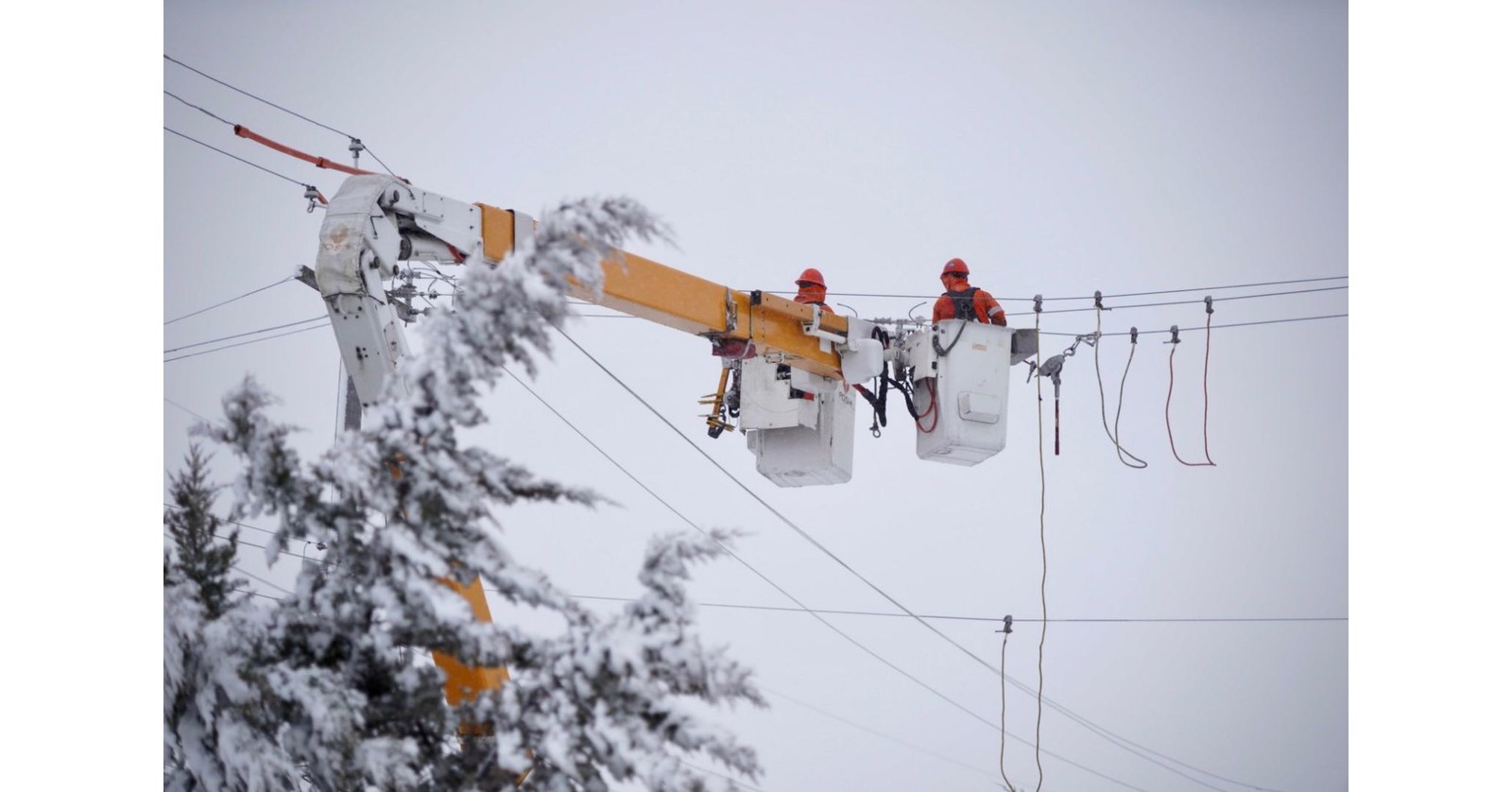 Nos équipes s'affairent à réparer les pannes causées par la tempête hivernale