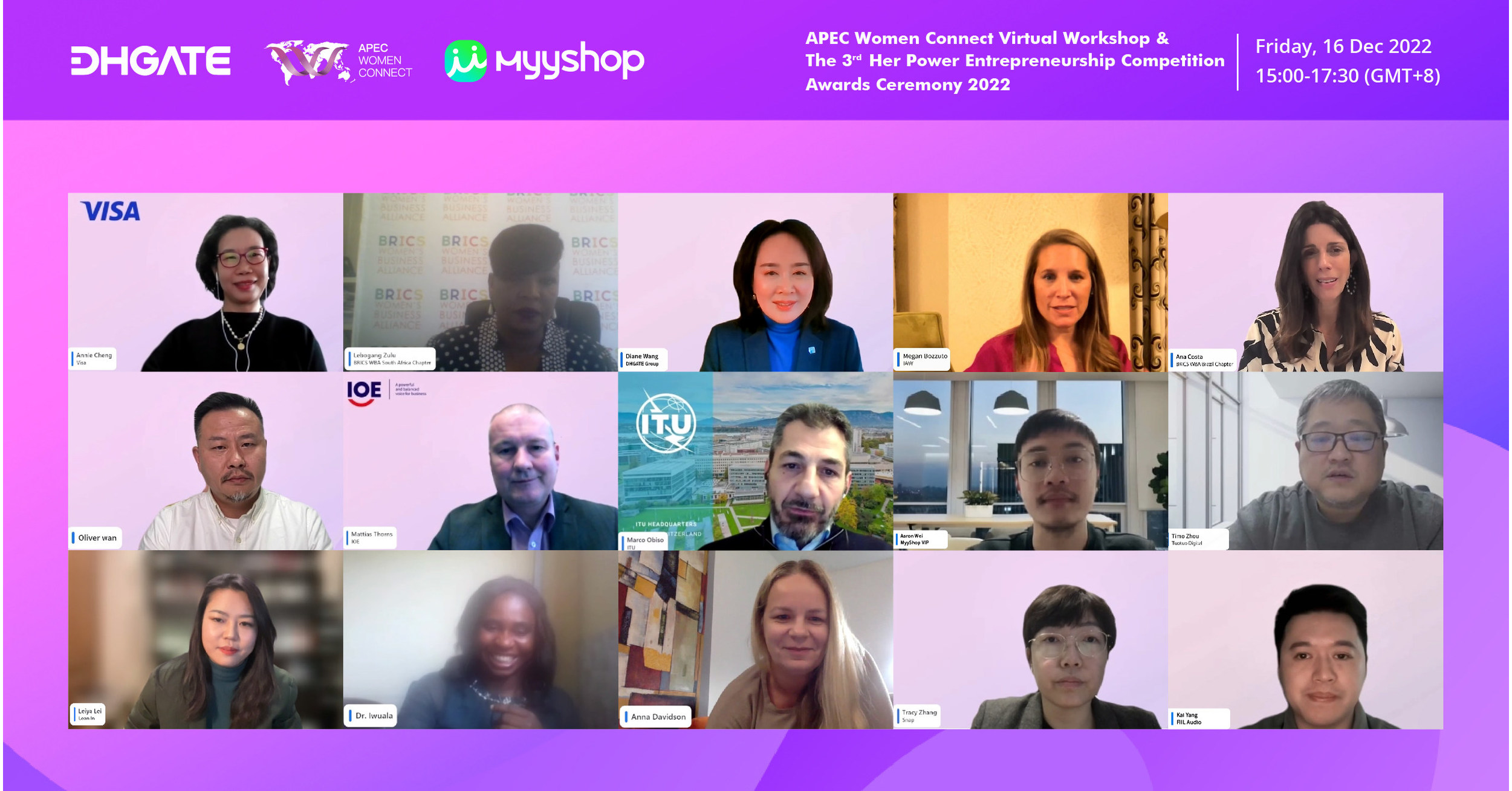 APEC Women Connect Holds Virtual Workshop and Awards Ceremony to ...