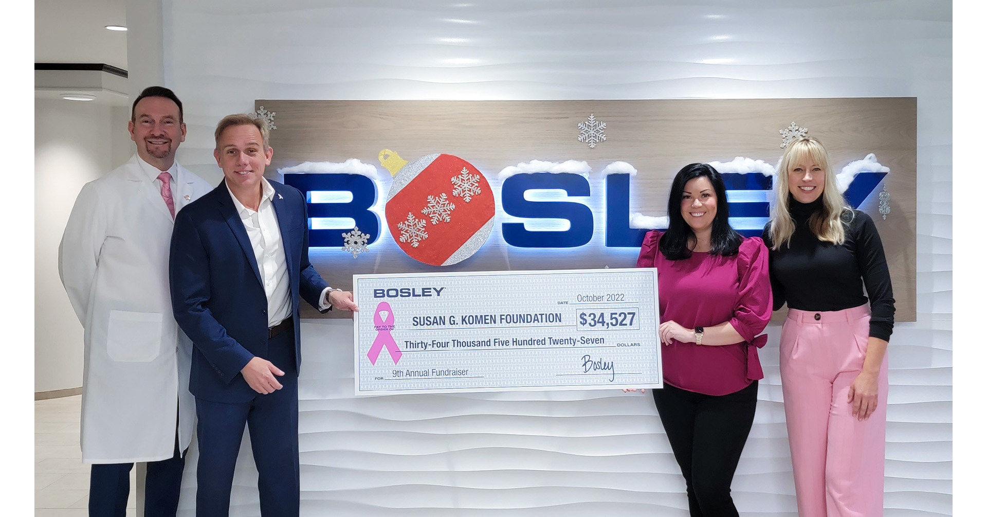 Bosley Gives Back in the Fight Against Breast Cancer