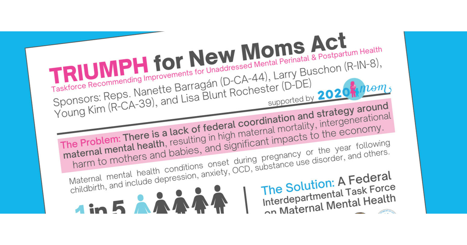 2020 Mom Announces the Passage of The Federal TRIUMPH for New Moms Act
