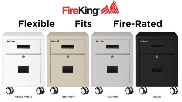FireKing International Releases New Fire-Rated Pedestal File Cabinet
