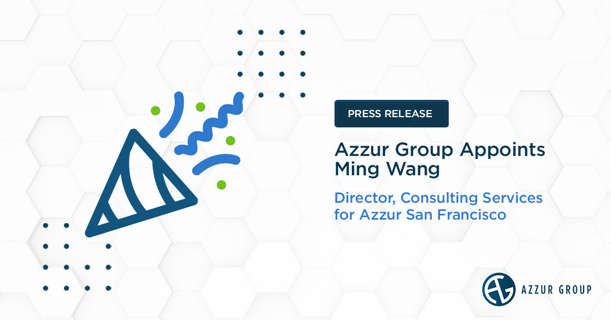 Azzur Group Appoints Ming Wang as Director, Consulting Services for ...