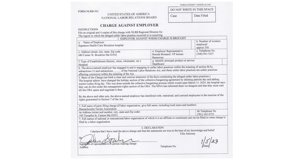 Brockton Hospital Rings in New Year by Violating Nurses' Contract with ...