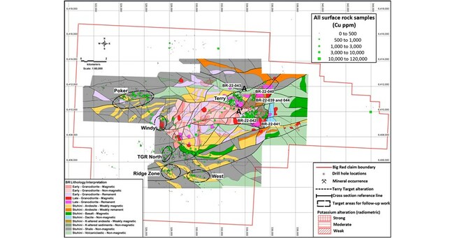 LIBERO COPPER EXTENDS THE TERRY PORPHYRY COPPER-GOLD DISCOVERY