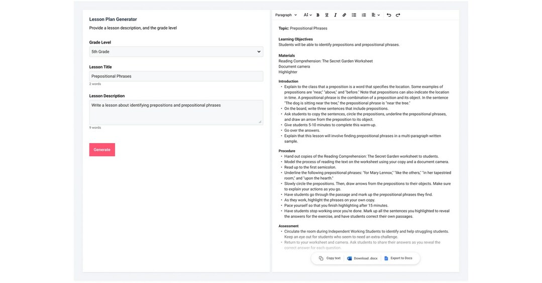 Revolutionary AI Tool, LessonPlans.ai, Launches to Streamline Lesson ...