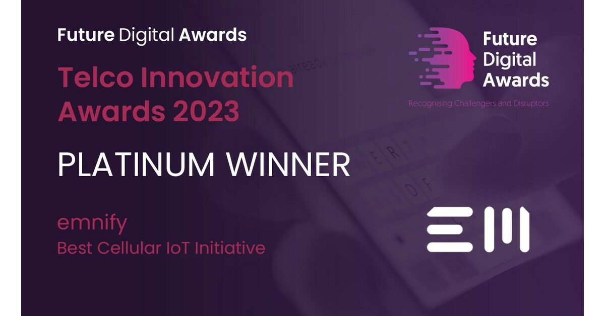 emnify wins the 2023 Platinum Prize for the Best Cellular IoT ...