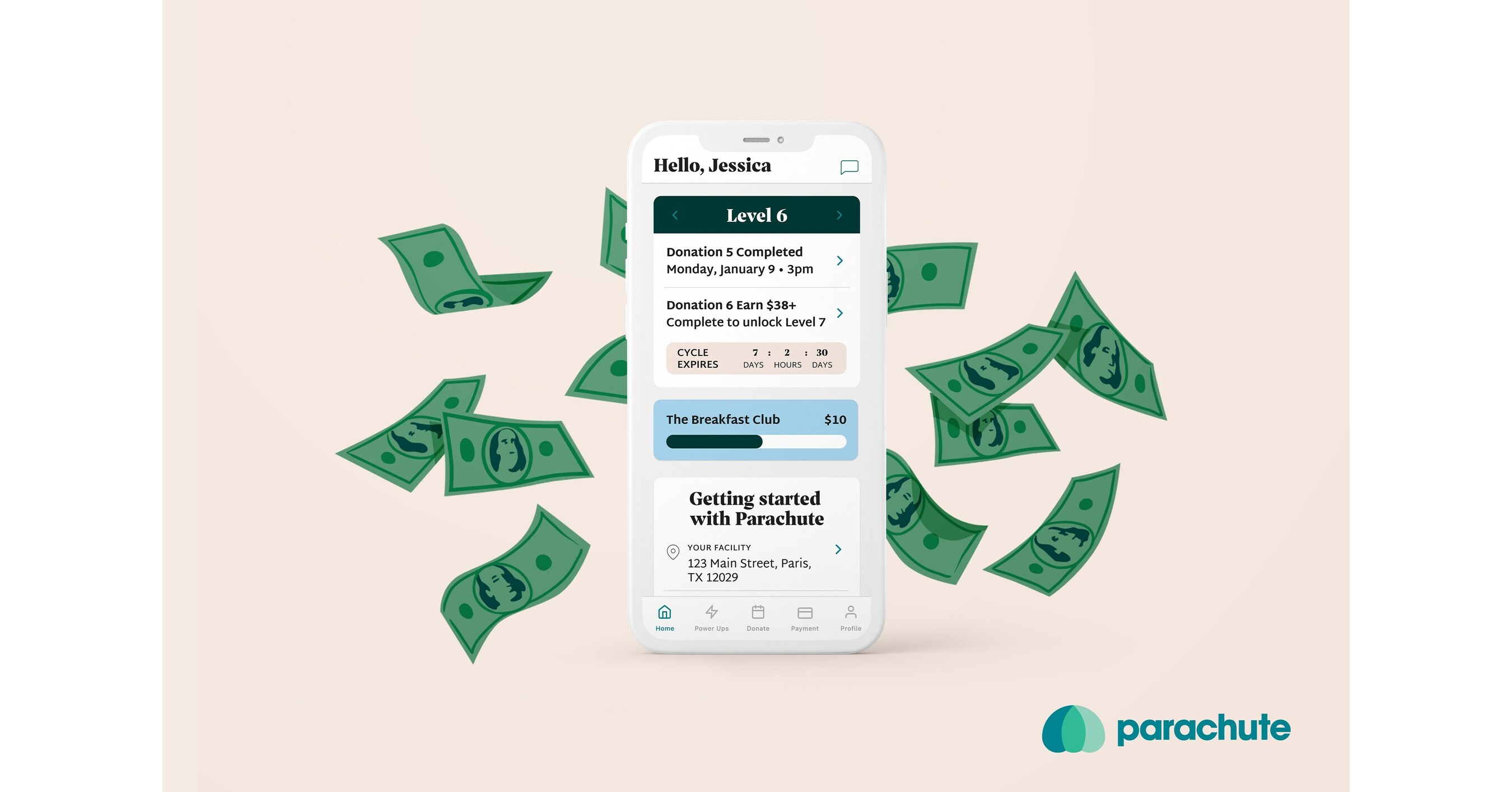 PARACHUTE OPENS THOMASTON'S FIRST PLASMA DONATION CENTER