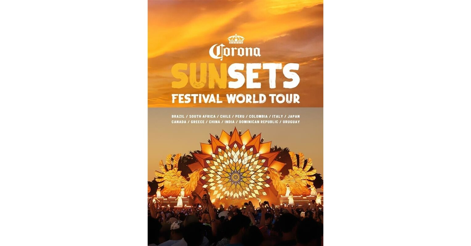 Corona Sunsets Festival World Tour faz do pôr do sol como sua maior atração