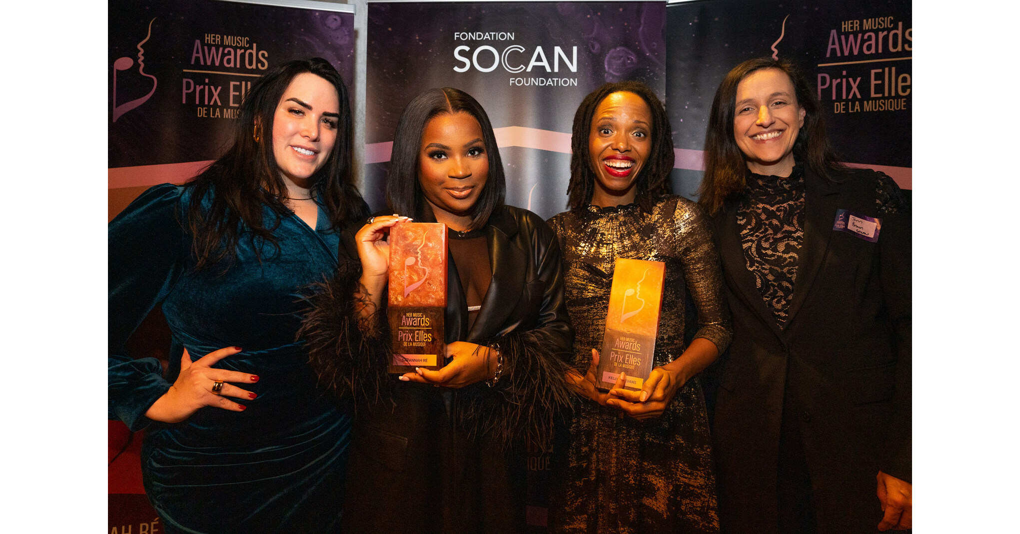 Kellylee Evans et Savannah Ré remportent le Prix Elles de la musique