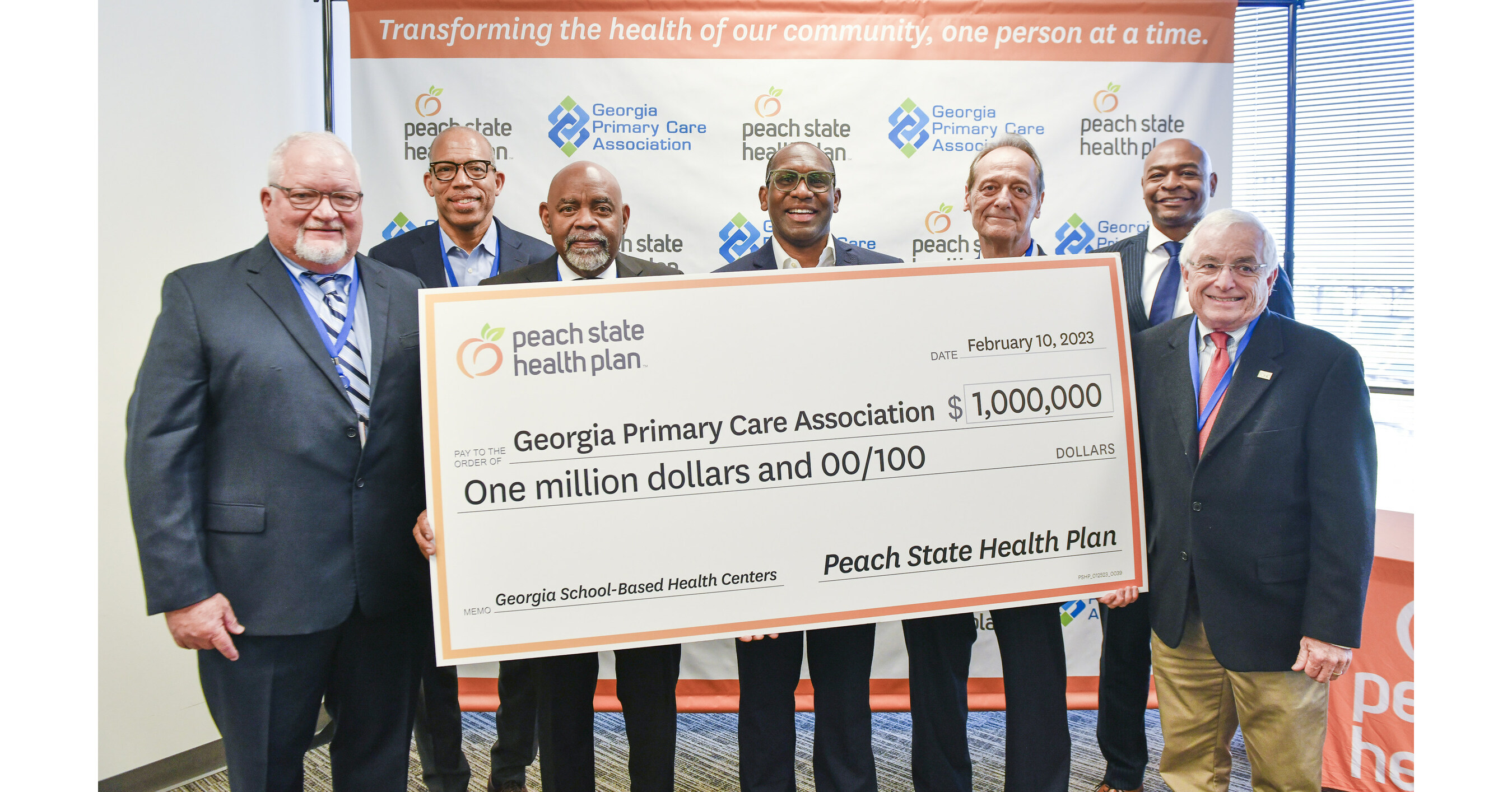 PEACH STATE HEALTH PLAN DONATES $1 MILLION TO GEORGIA PRIMARY CARE ...