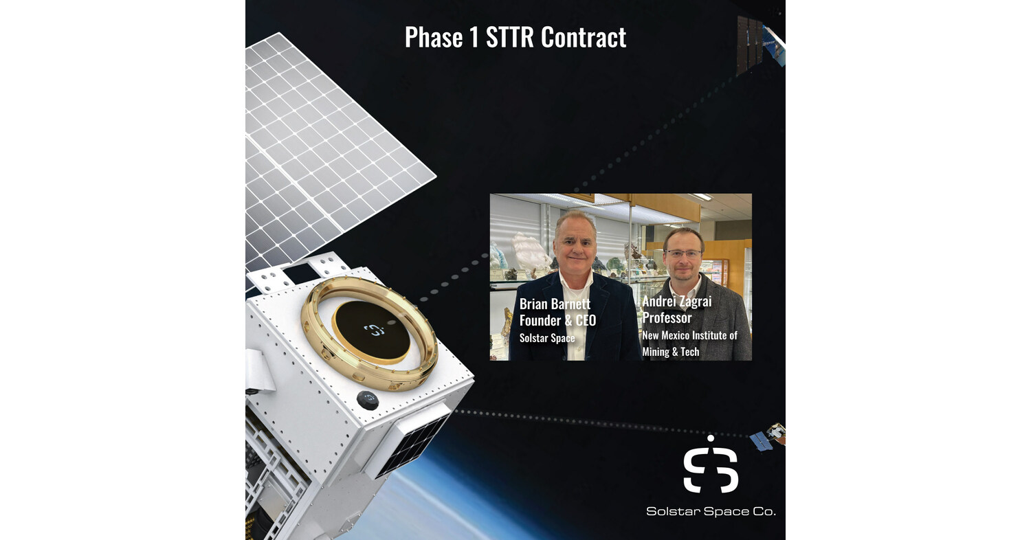 Solstar Space Awarded Phase I STTR Contract by Department of Air Force ...
