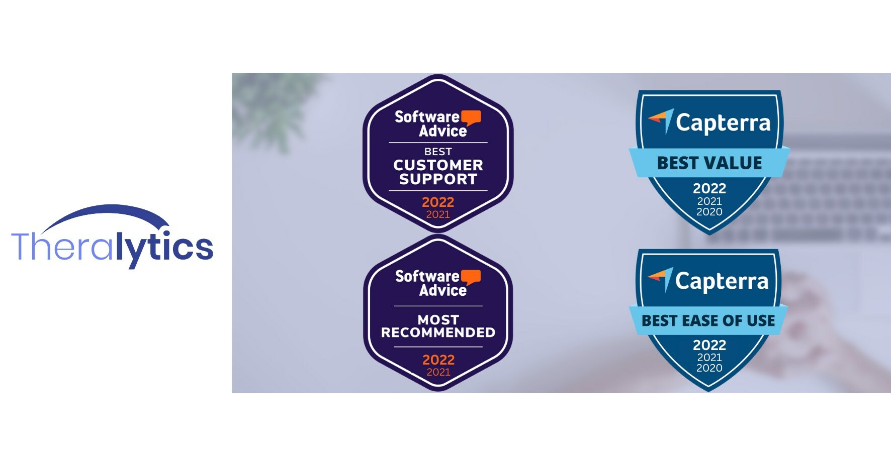 Theralytics Awarded 2022 "Best Ease of Use" and "Best Value" Capterra ...