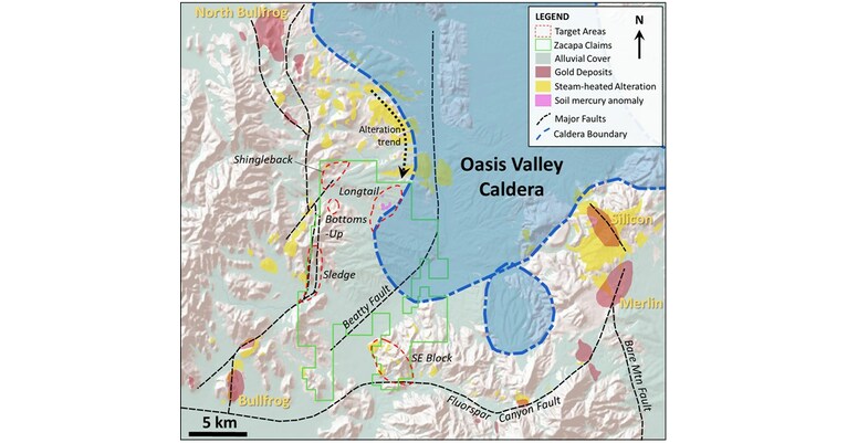 ZACAPA SECURES FINAL DRILL PERMITS FOR THE SOUTH BULLFROG GOLD PROJECT ...