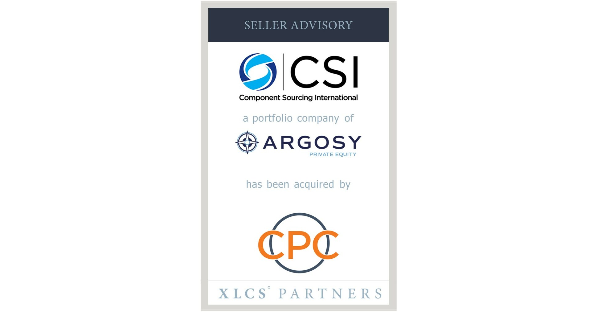XLCS Partners advises Component Sourcing International in sale to CPC