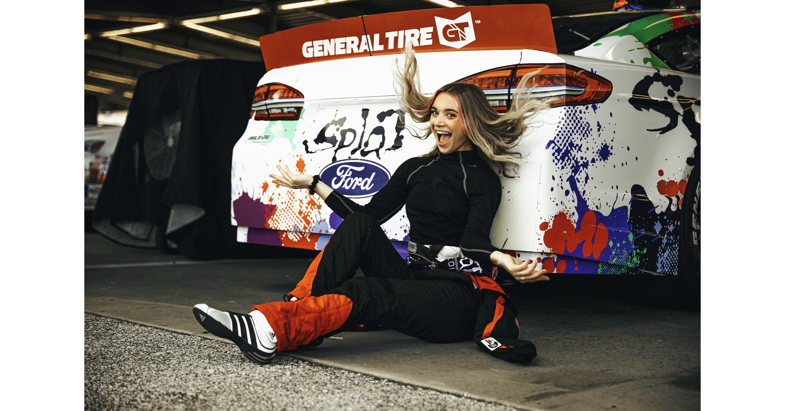 NASCAR driver Natalie Decker Debuts New Colors in Honor of Splat Hair ...